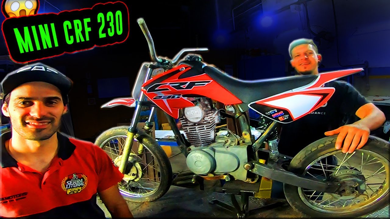 Fizemos uma MINI CRF com MOTOR 230cc - YouTube