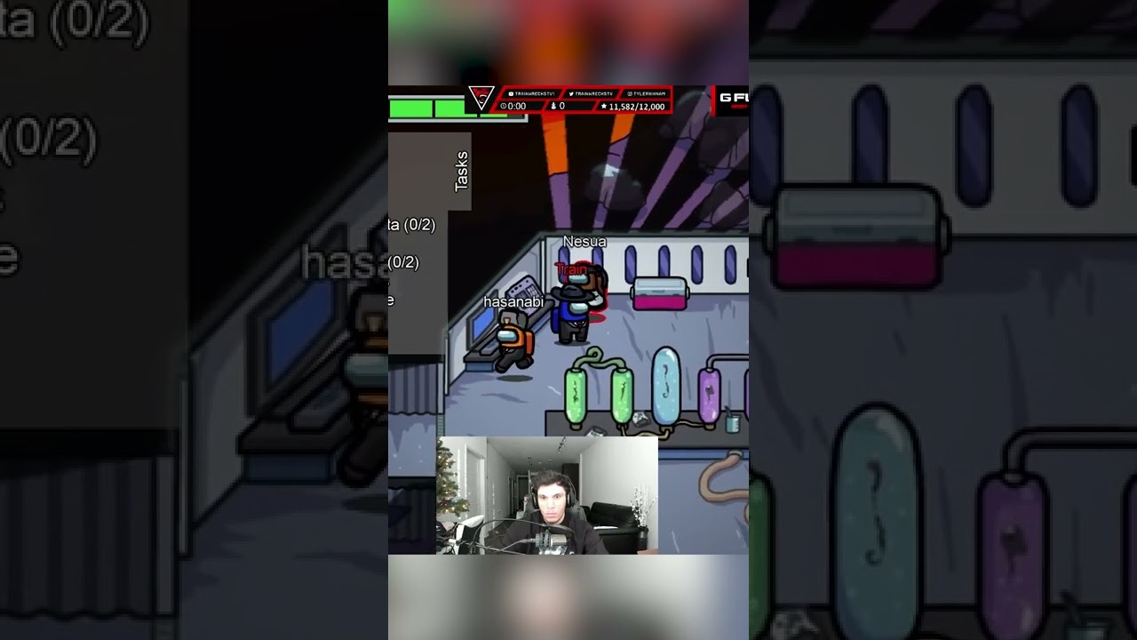 Train pulls off impossible imposter play in Among Us - YouTube