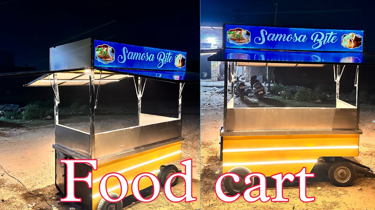 Food cart for samosa new design - YouTube