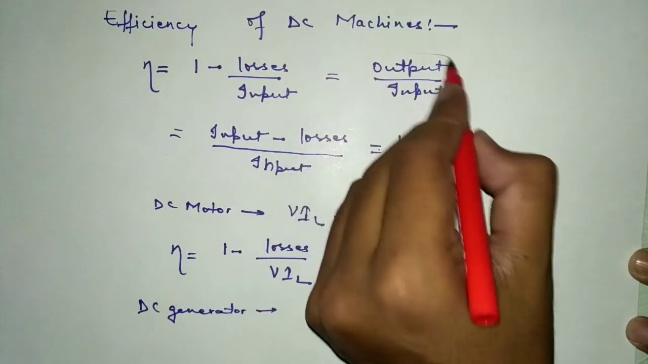 Efficiency of DC Machine - YouTube