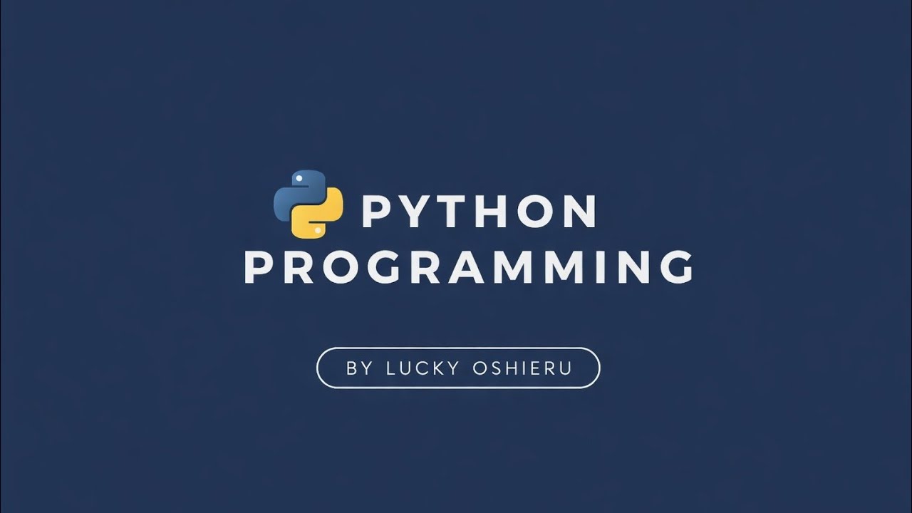 How To Install Python and VS CODE on your Laptop? | Lucky Oshieru - YouTube