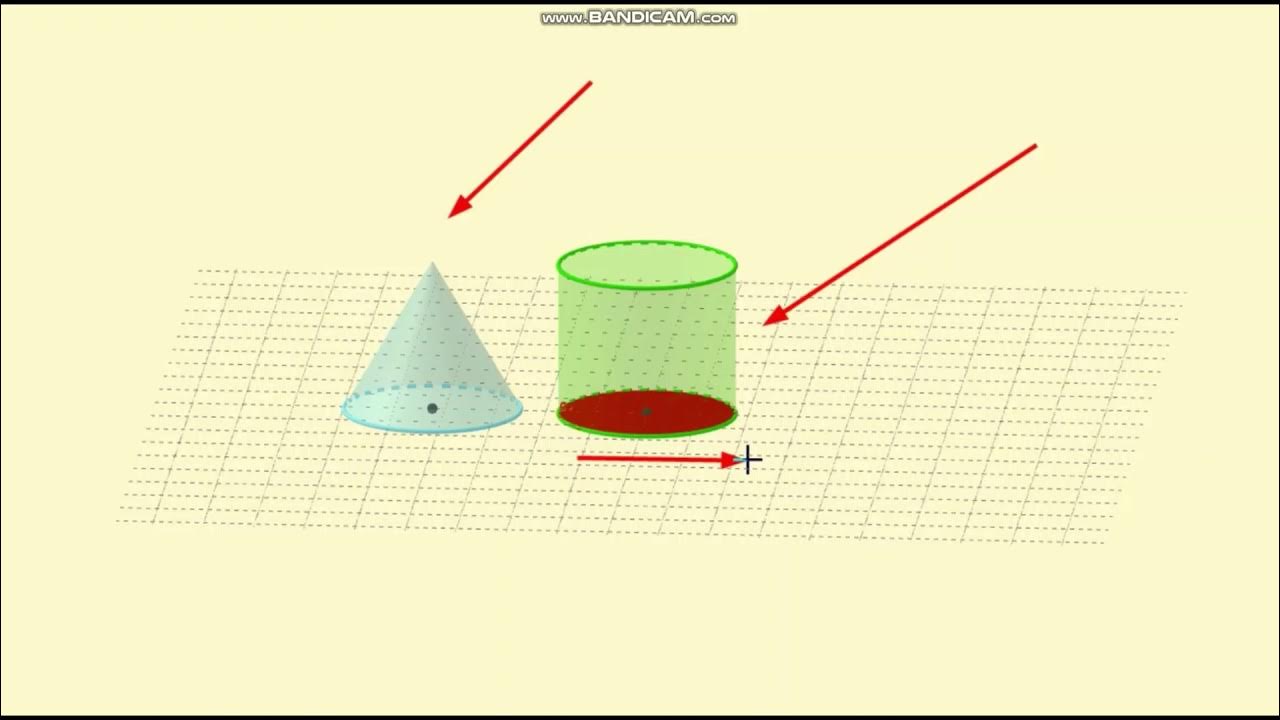 To find Volume of Cone by activity method || GeoGebra ||Animation ...
