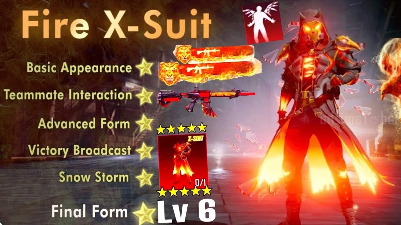 Fire X suit | Flamewraith set | New Fire Xsuit | Ultimate outfit | Pubg ...