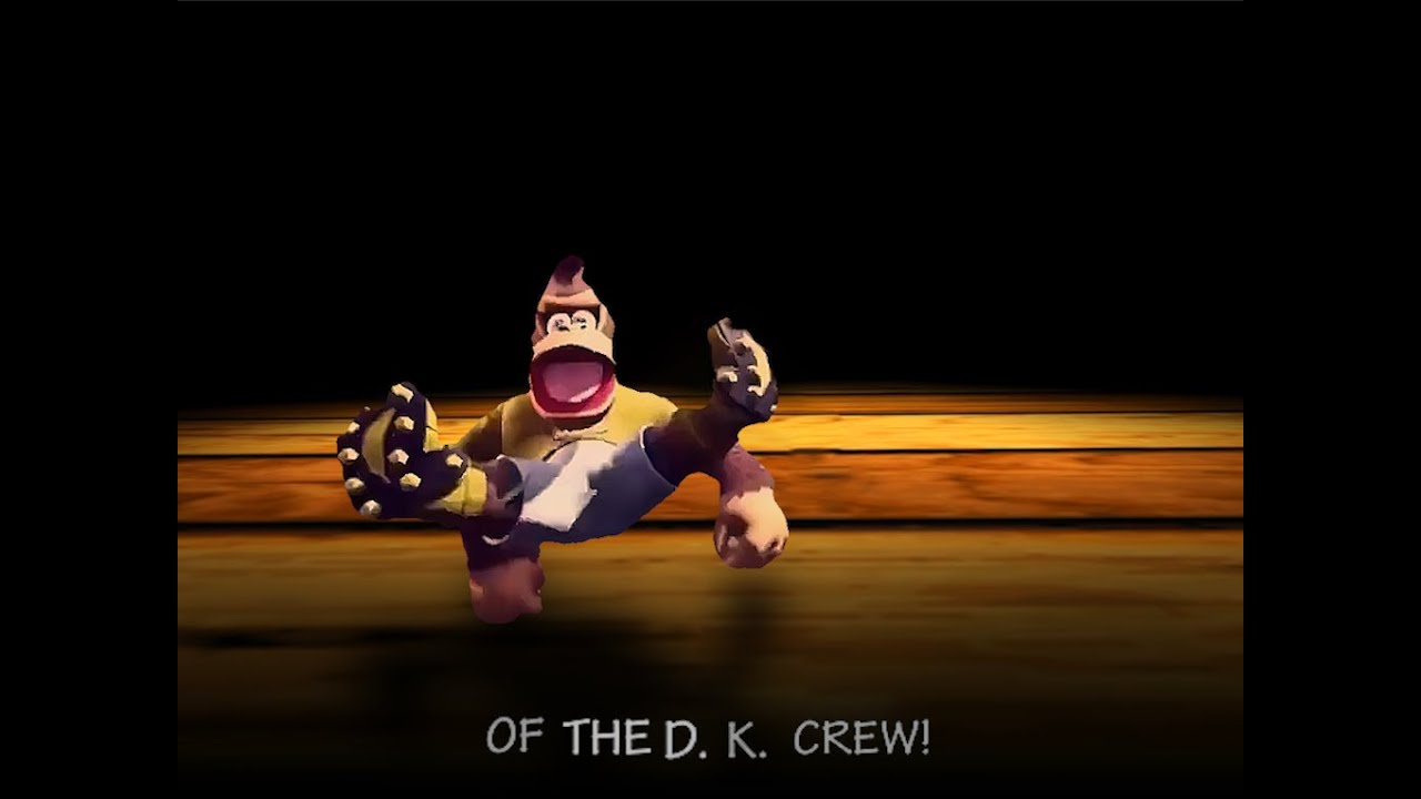 Donkey Kong dancing to his rap - YouTube
