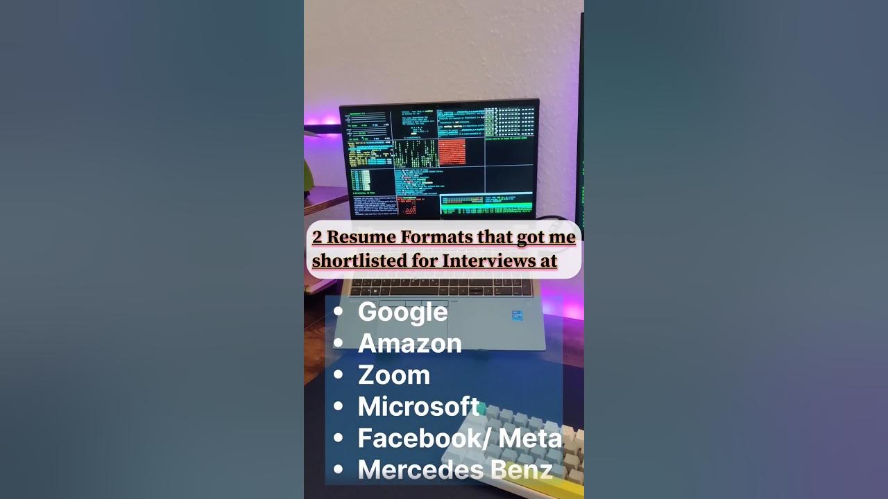 Ultimate Resume Format For Faang Interviews π Youtube