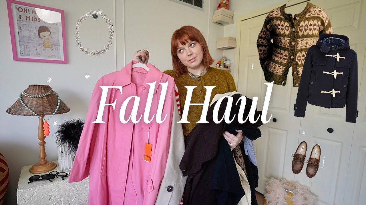 big fall haul (my best buys + thrift finds) - YouTube