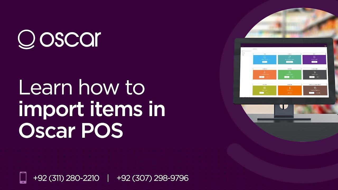 How to import items in Oscar POS - YouTube