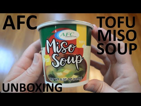 Unboxing AFC Tofu Miso Soup Cup - YouTube