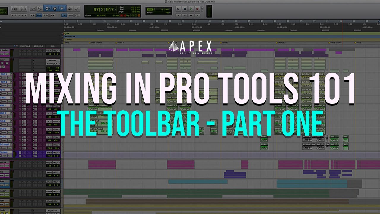 MIXING IN PRO TOOLS 101 THE TOOLBAR PART 1 - YouTube