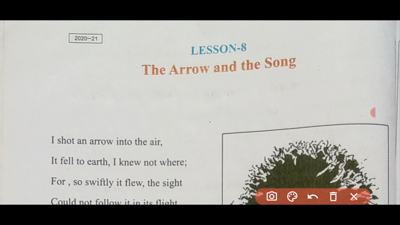 Class 7th Subject English Chapter 8 "The Arrow and the Song" Chapter ...