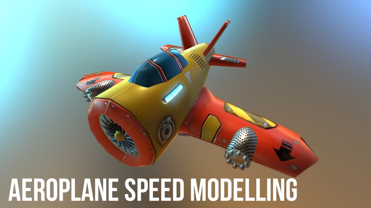 Aeroplane Game Art Speed Modelling - YouTube