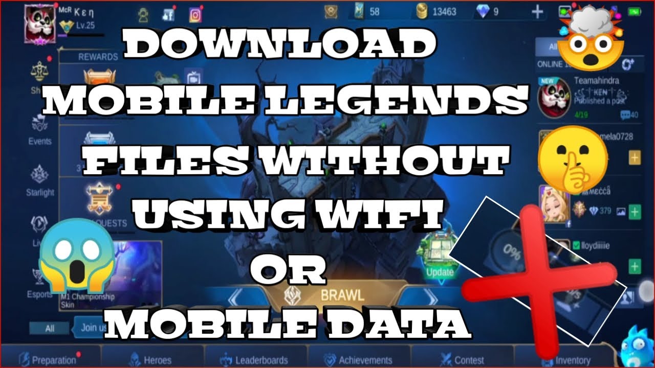 HOW TO DOWNLOAD MOBILE LEGEND FILES FASTER | MLBB TUTORIAL | MLBB TIPS ...
