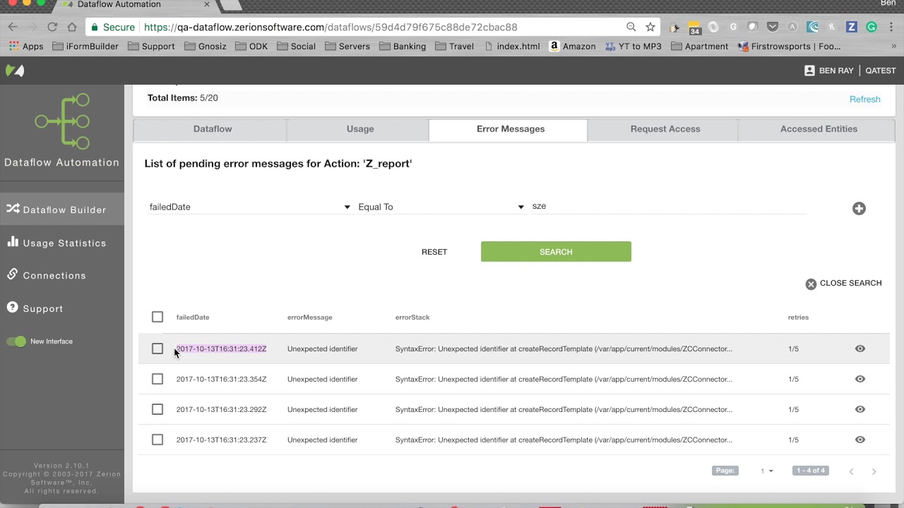 Dataflow: Searching for Errors within Actions - YouTube