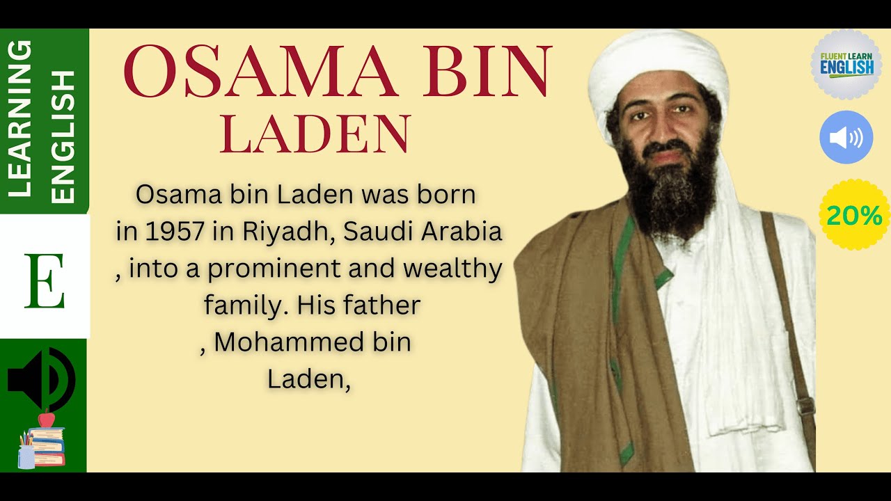 Level 1 graded reader titled "*OSAMA BIN LADEN " that can help learners ...