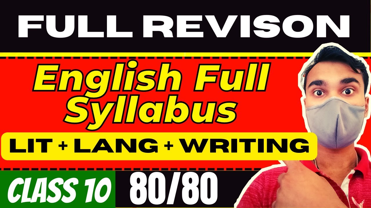 Class 10 English Full Syllabus Revision | Eng Grammar Revision |Eng Lit ...