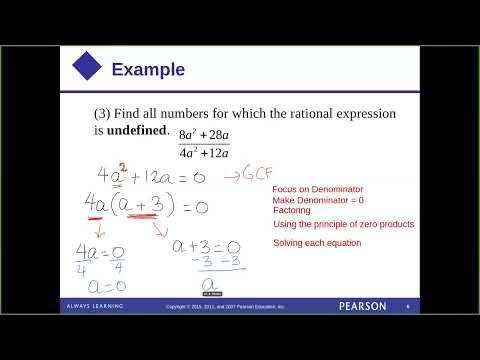 Rational Expression: Finding Undefined Number(s) - YouTube