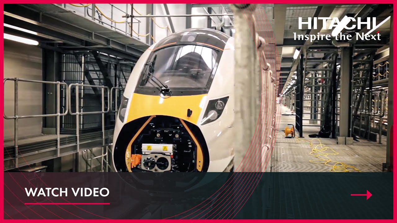 Hitachi unveils first UK built Intercity Express Train - YouTube