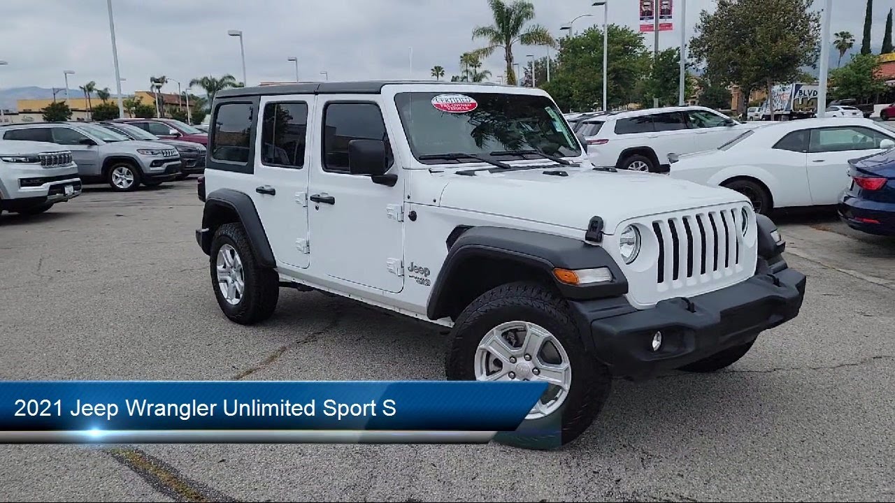 2021 Jeep Wrangler Unlimited Sport S Sport Utility Van Nuys San ...