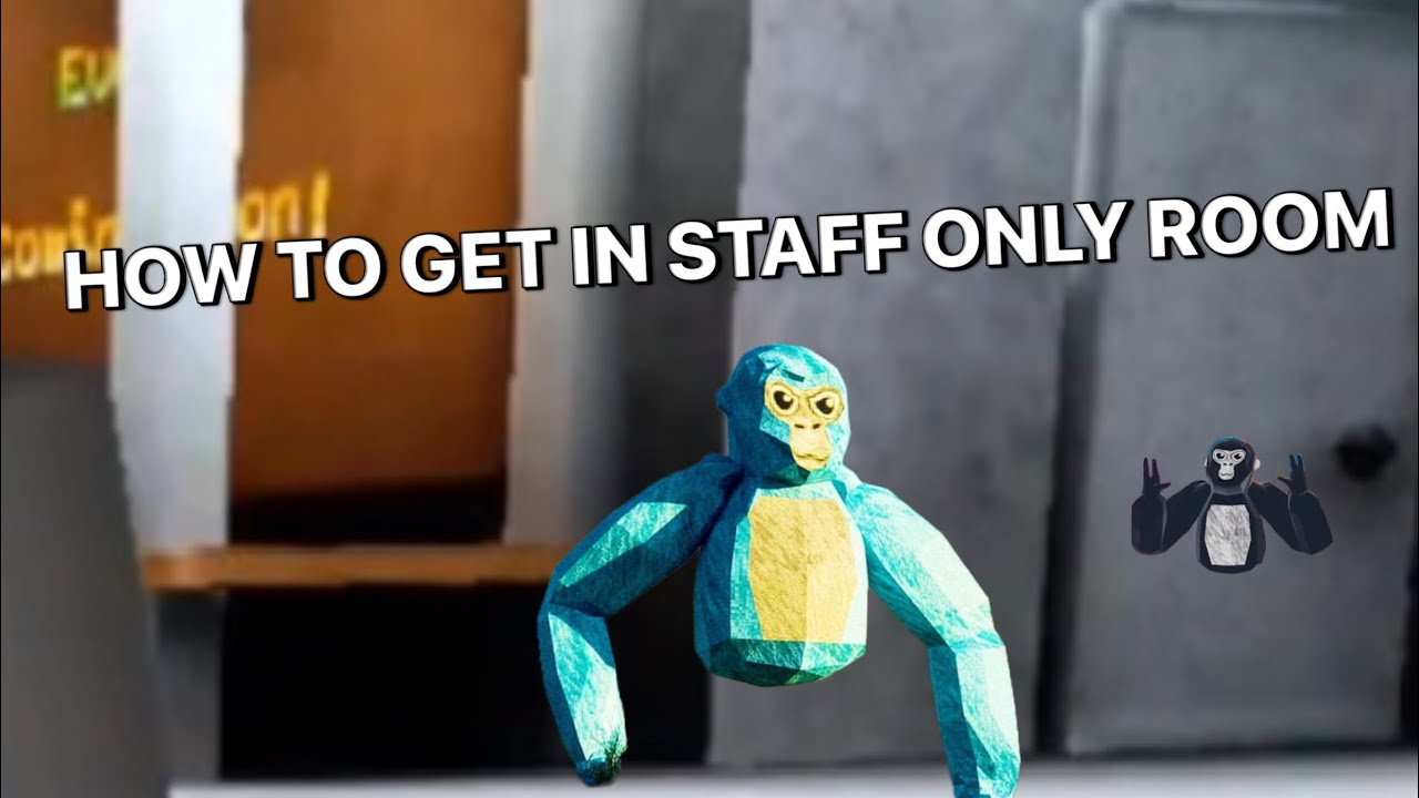How to get in the STAFF ONLY ROOM IN SCARY BABOON - YouTube