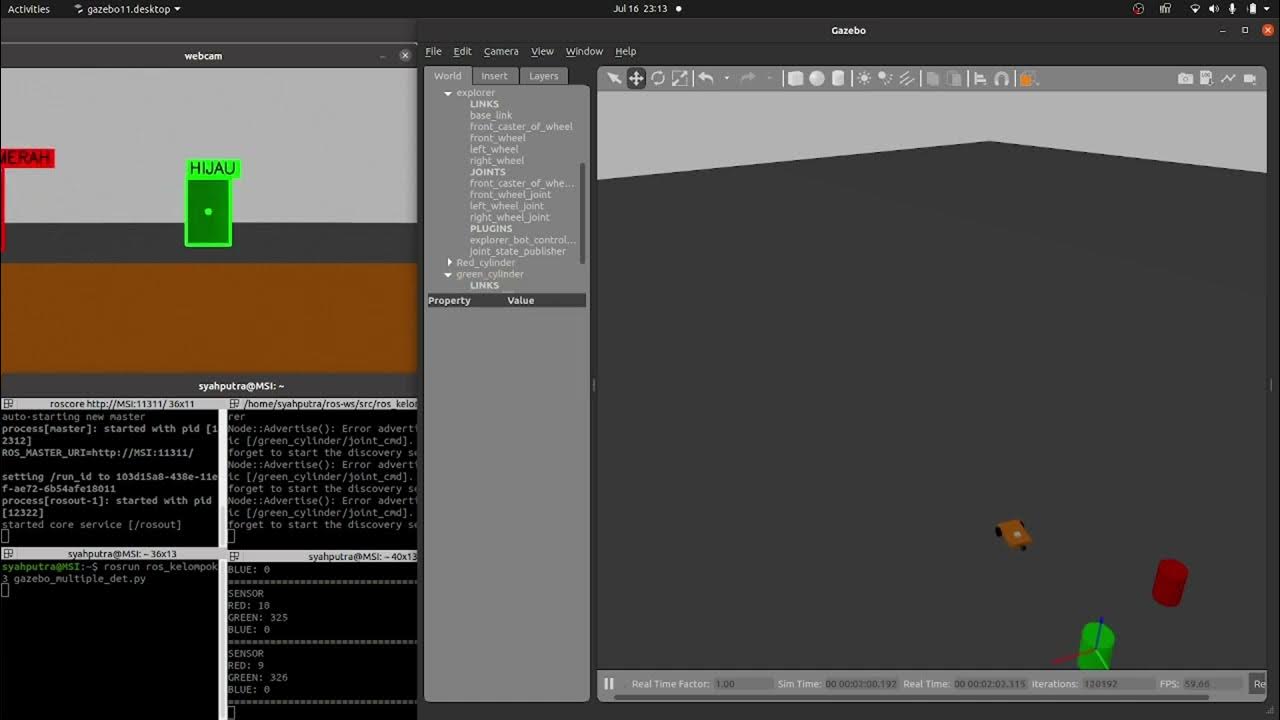 ROS & Gazebo : Object Tracking and Avoidance Simulation - YouTube
