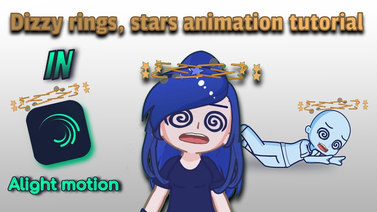 Dizzy rings and stars animation tutorial in Alight motion @jessie ...
