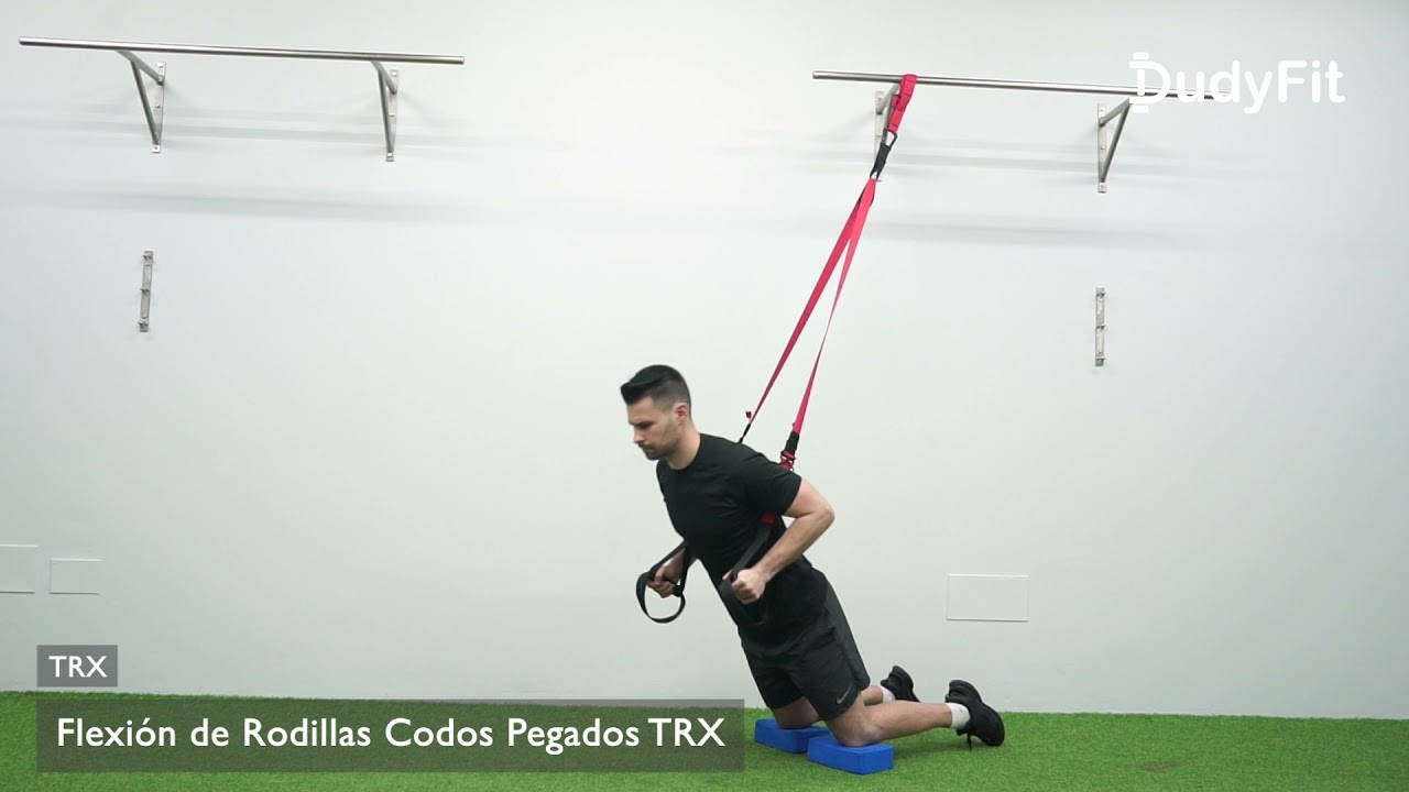 Flexión de Rodillas Codos Pegados TRX - YouTube