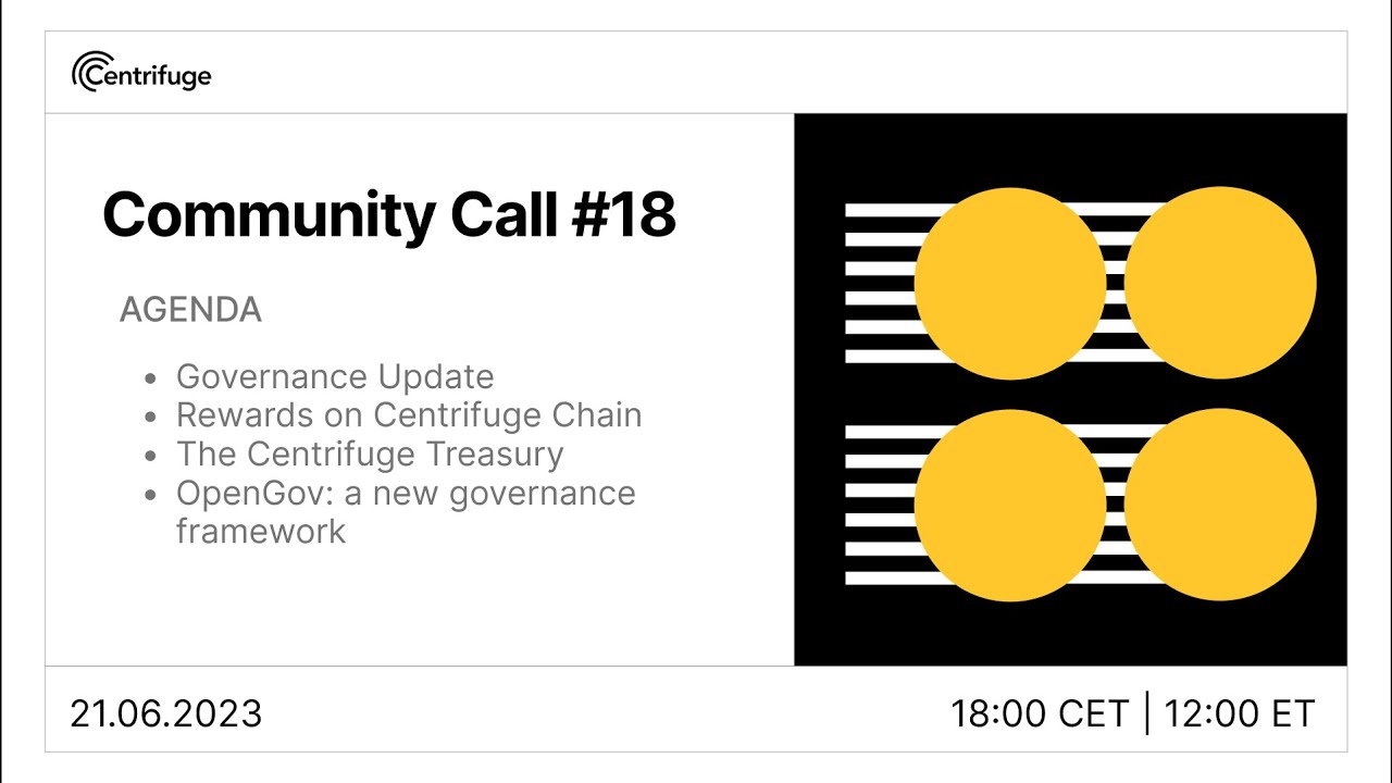 Centrifuge Governance Call 18 - YouTube