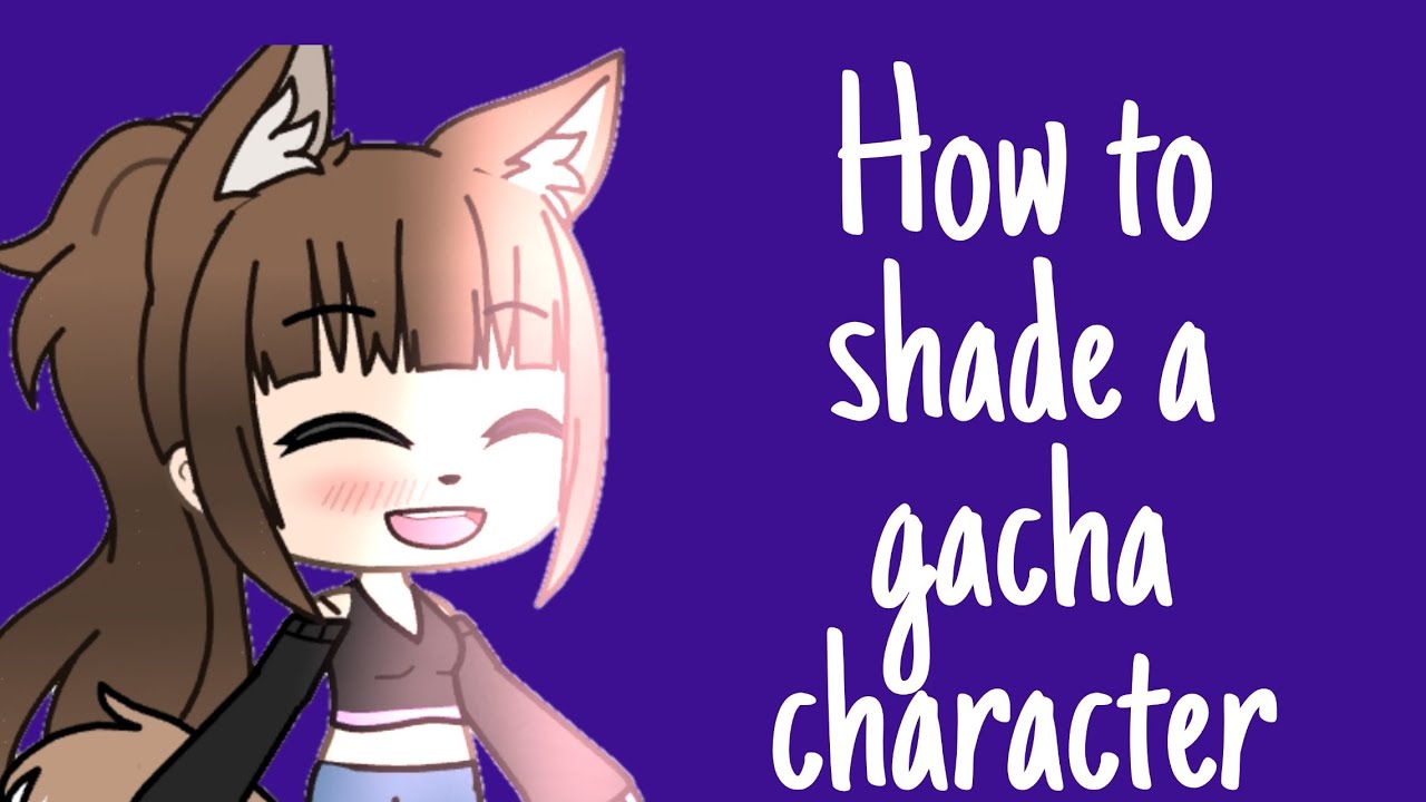 How to shade a gacha character (add) - YouTube