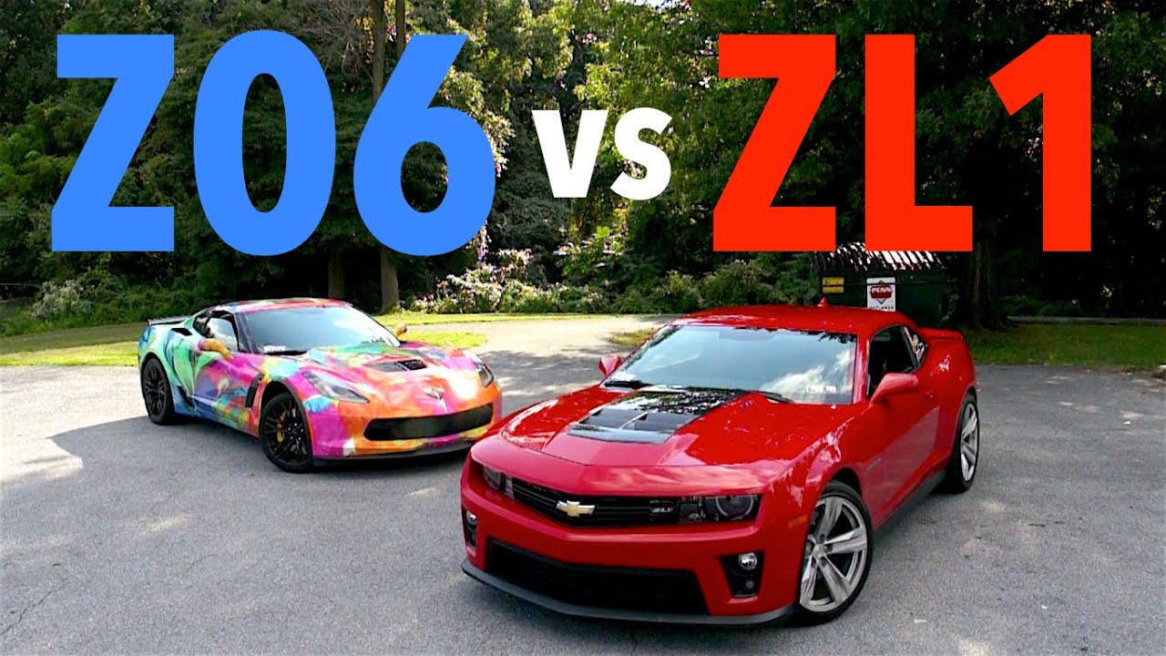 CORVETTE Z06 vs CAMARO ZL1!!! - YouTube