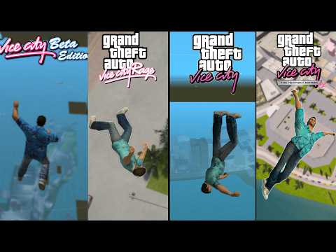 Tommy Falling with Ragdoll Animation in all GTA Games | GTA Evolution
