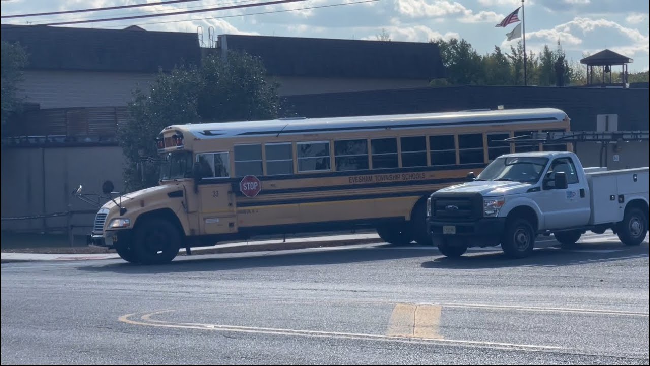 School Bus action at Marlton Elementary School, October 9, 2024 - YouTube