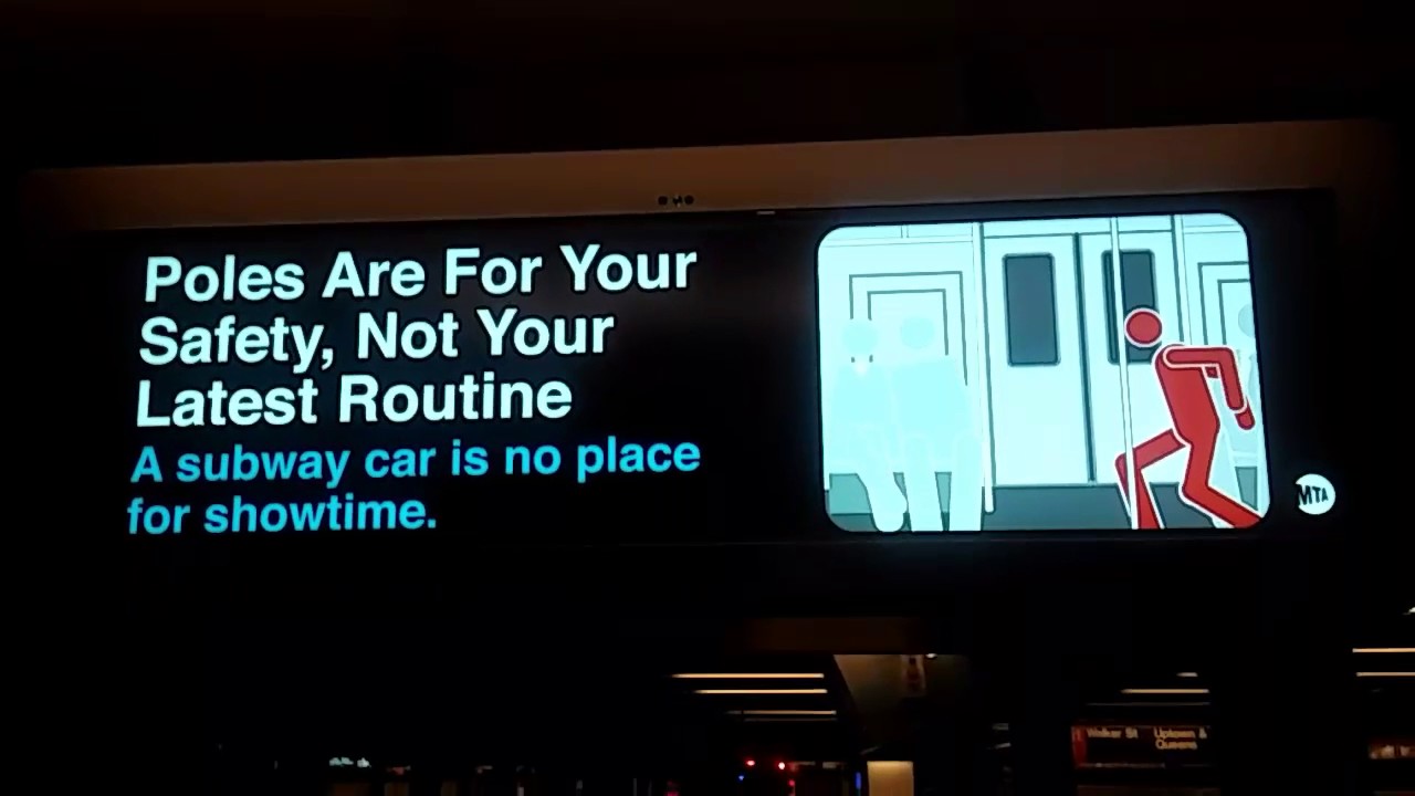 Stay safe, dont strip on the subway - YouTube