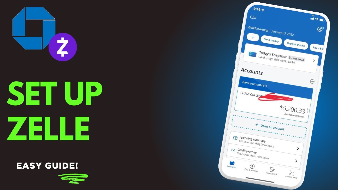 How To Set Up Zelle In Chase App ! - YouTube
