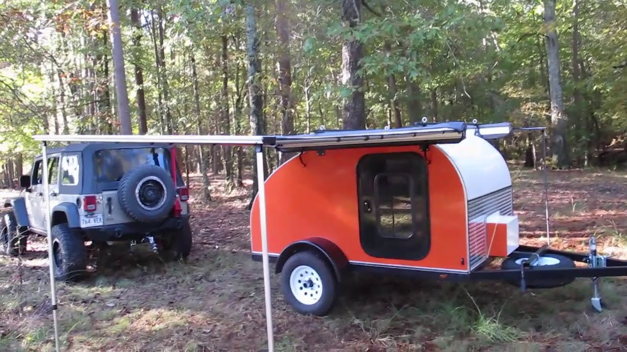 My 5x8 Gateway Teardrop Camper with a personal touch - YouTube