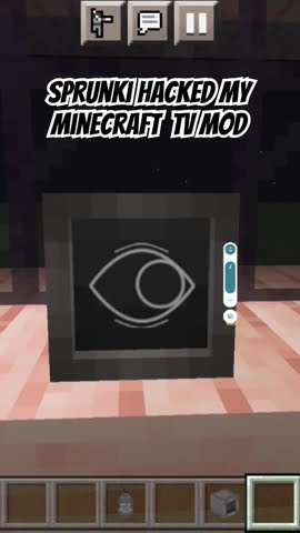 Sprunki hacked my minecraft bedrock tv mod - YouTube