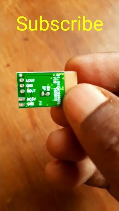 Bluetooth 3 0 Audio Receiver Module 1 8bt Youtube