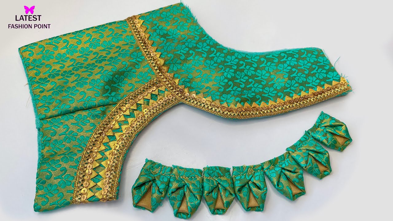 New design wale blouse ki back neck cutting and stitching || latest ...