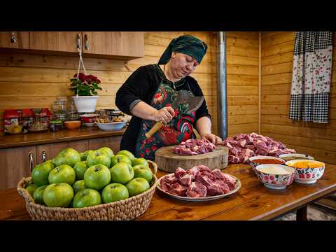 Grandma Rose’s Peaceful Village Life & Stuffed Green Apples You’ve Never Seen Before! 🍏✨