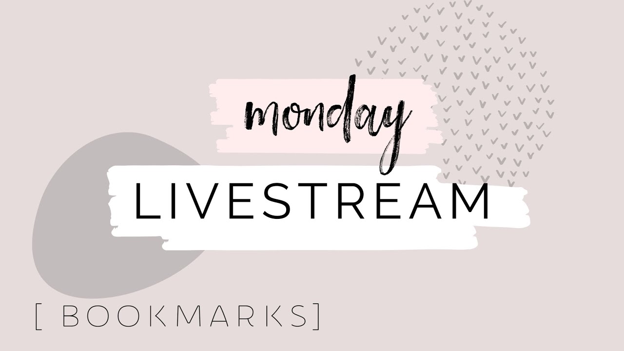 Monday Livestream APR 6 | Handmade Bookmarks - YouTube