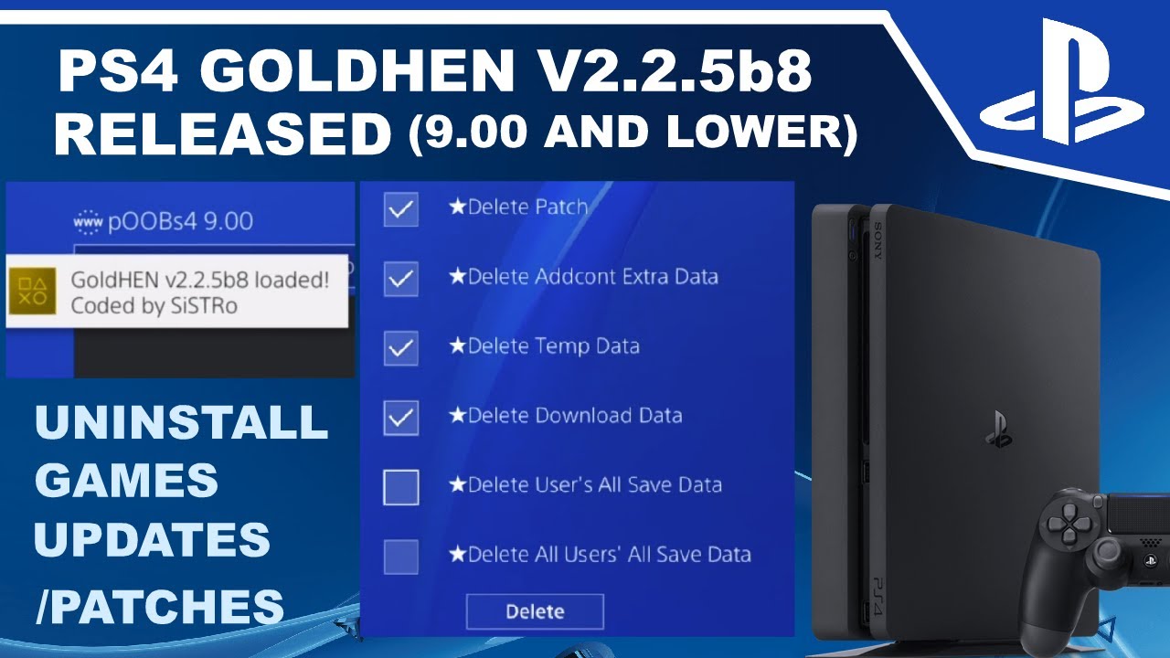 GoldHEN v2.2.5b8 Released for PS4, Uninstall Patches, Add Scanlines ...