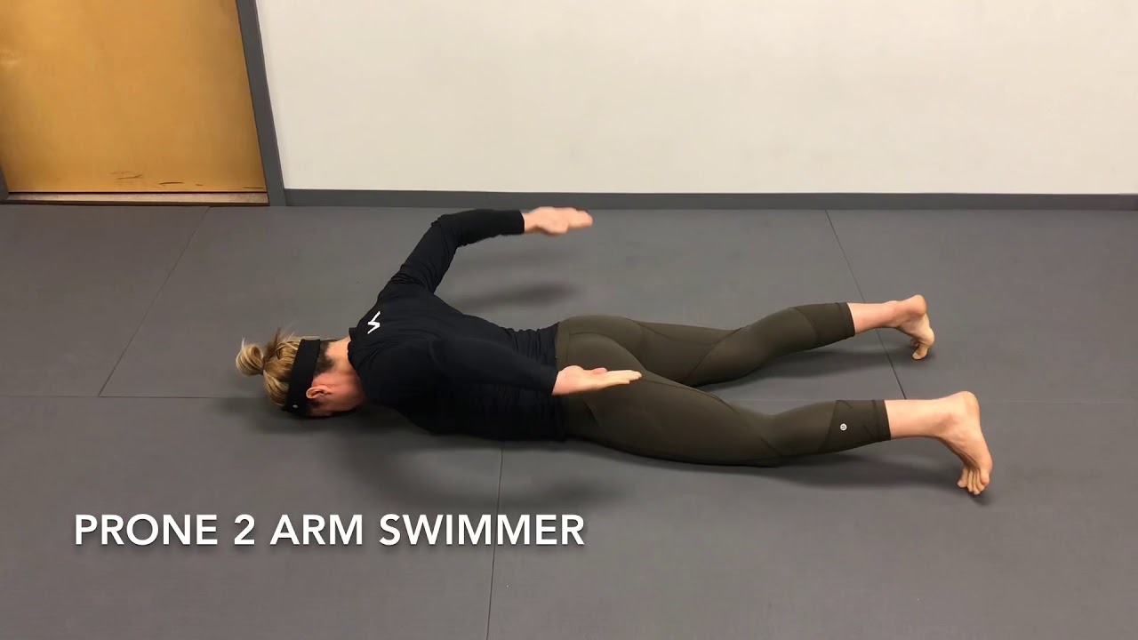 Prone 2 Arm Swimmer - YouTube