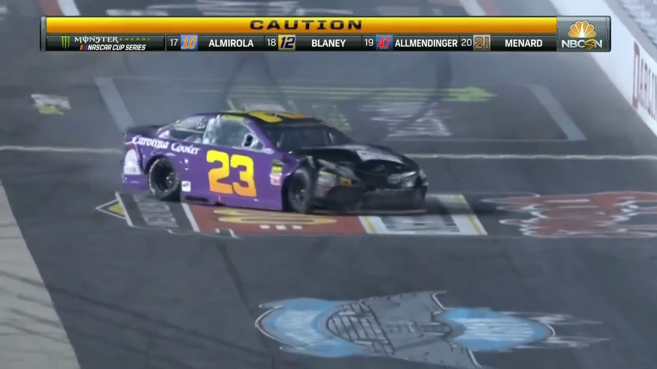 2018 NASCAR Cup Series @ Darlington - Joey Gase Crash - YouTube