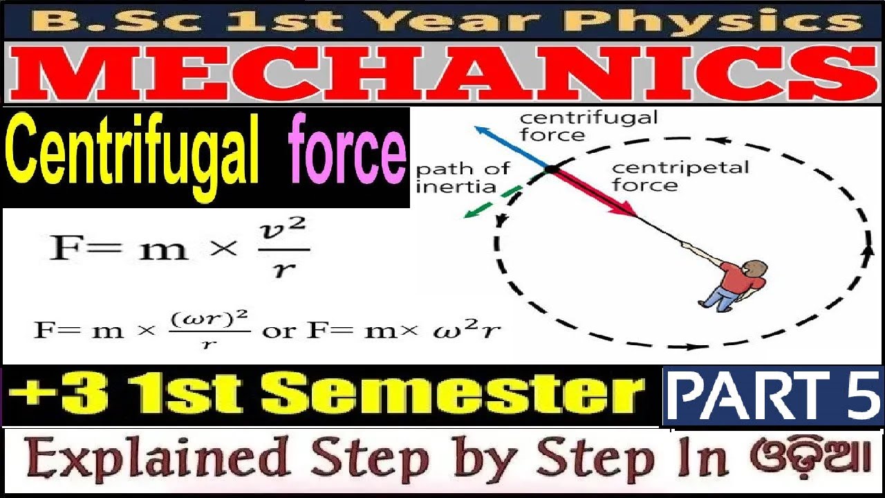 Centrifugal Force|BSC|1ST YEAR PHYSICS|+3 1ST YEAR|1ST SEM|PHYSICS(H ...
