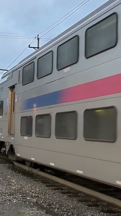 48 Seconds of NJT Multilevel #7029 Giving Me a Choo Choo Twice when Departing - YouTube