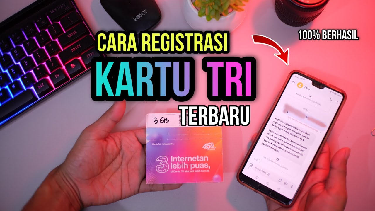 cara registrasi kartu tri terbaru | 100% BERHASIL - YouTube
