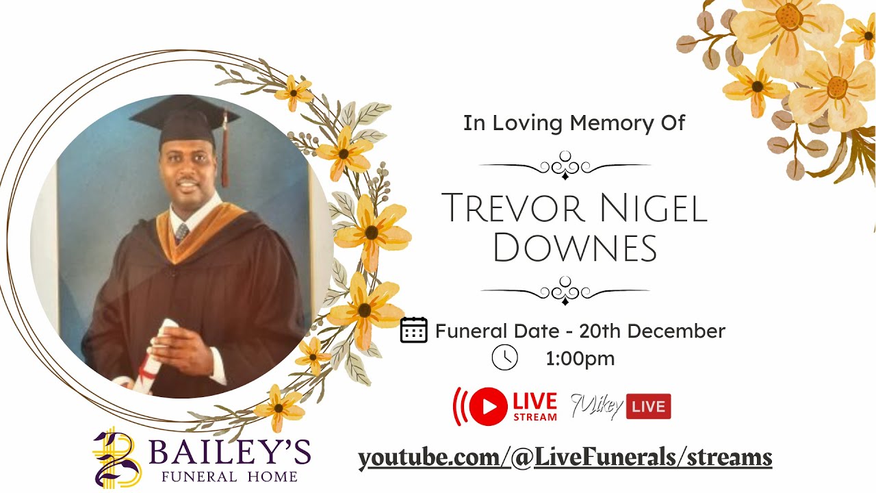 Funeral Of Trevor Nigel Downes - YouTube