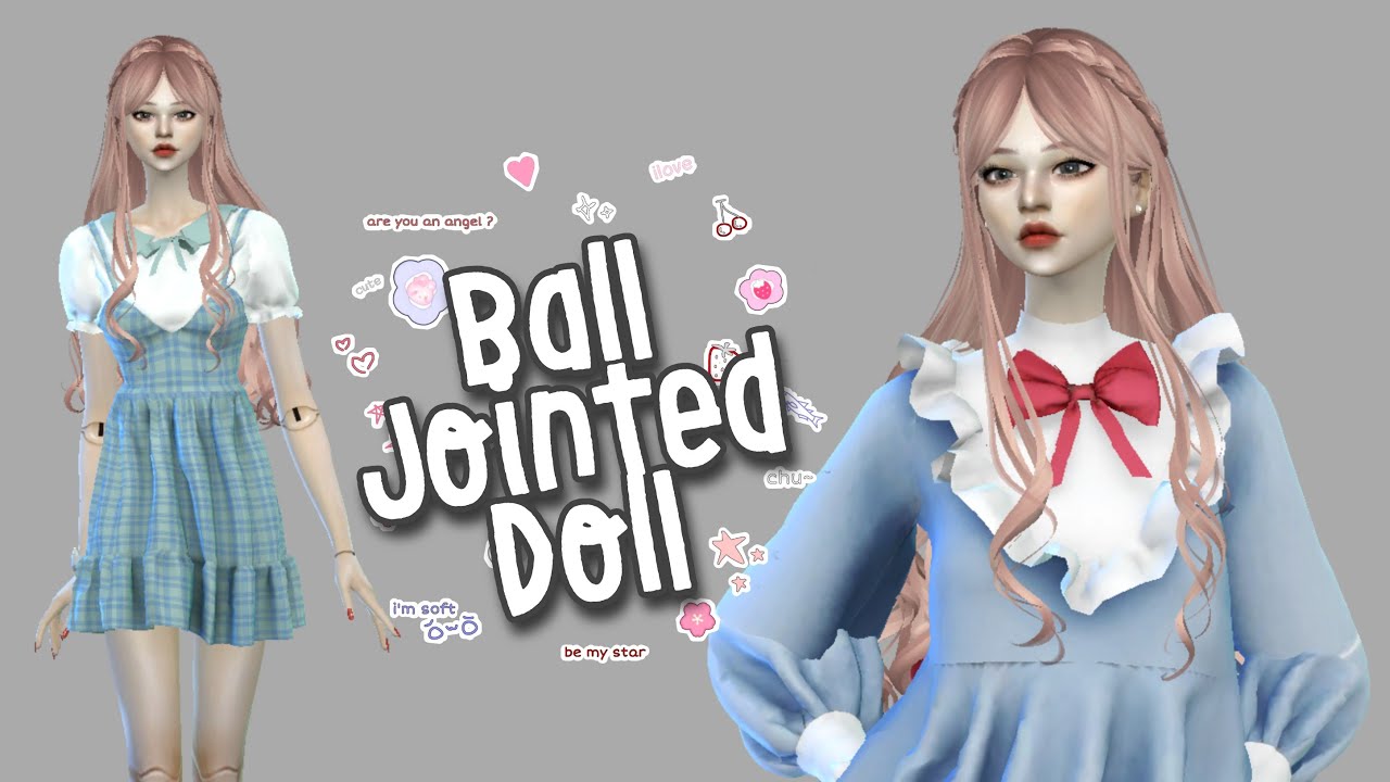 The Sims 4 CAS | BJD Doll + CC LINKS Downloads - YouTube