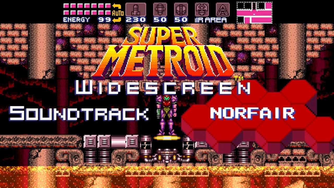 Super Metroid ️ Norfair Ancient Ruins theme (Widescreen) - YouTube