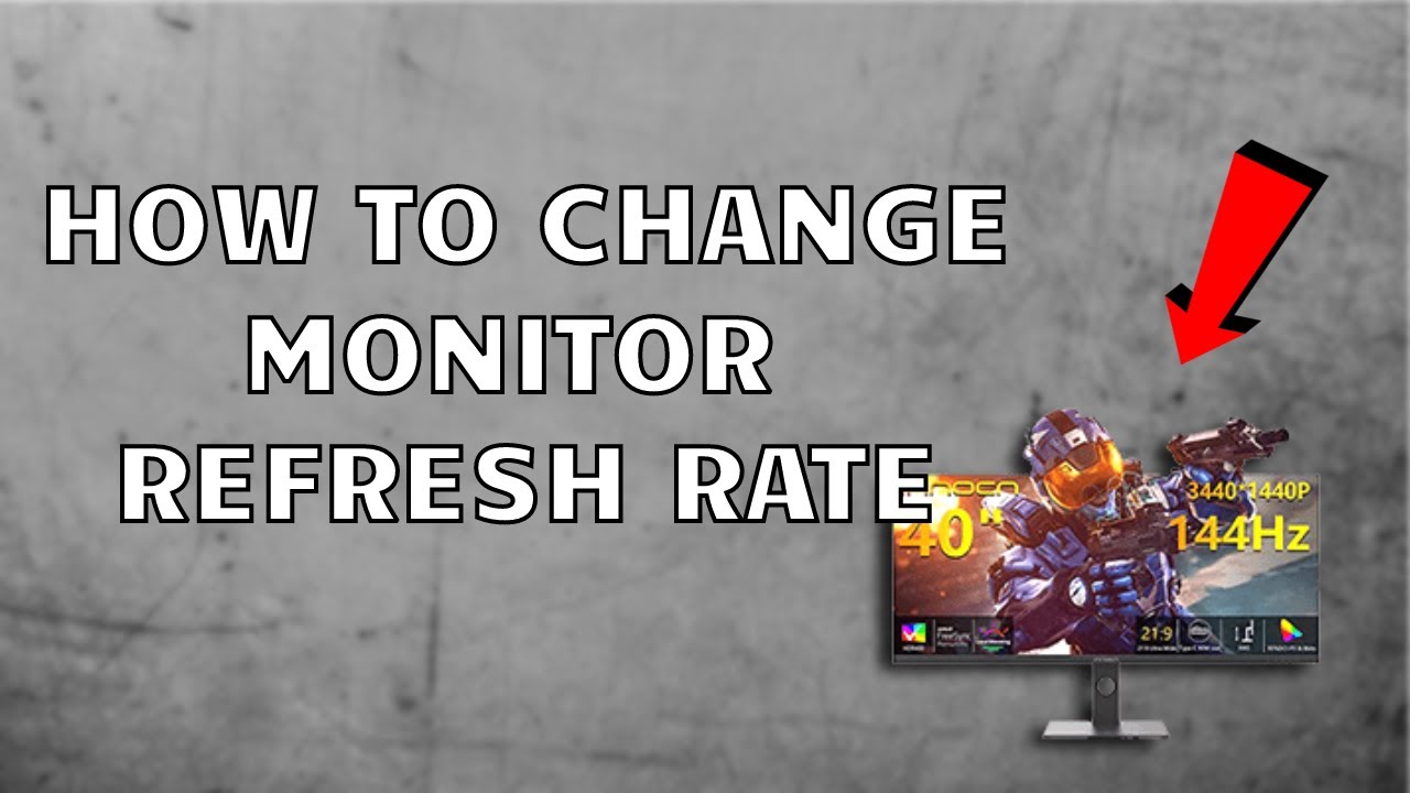 How to change your monitor refresh rate? - Easy Tutorial (2023) - YouTube