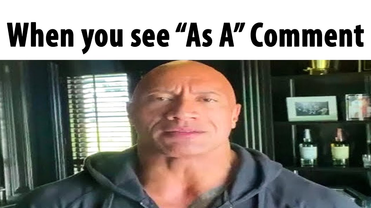 When you see “As A” Comment - YouTube